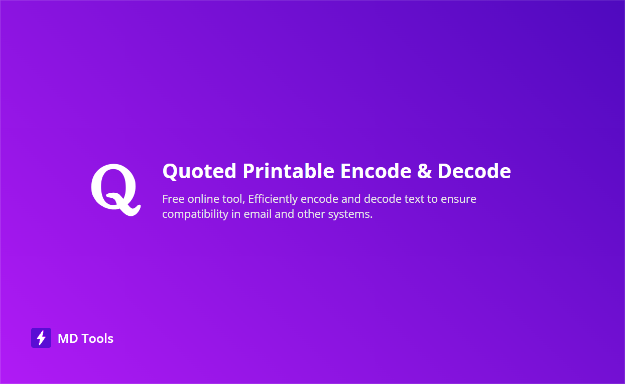 Quoted Printable Encode & Decode